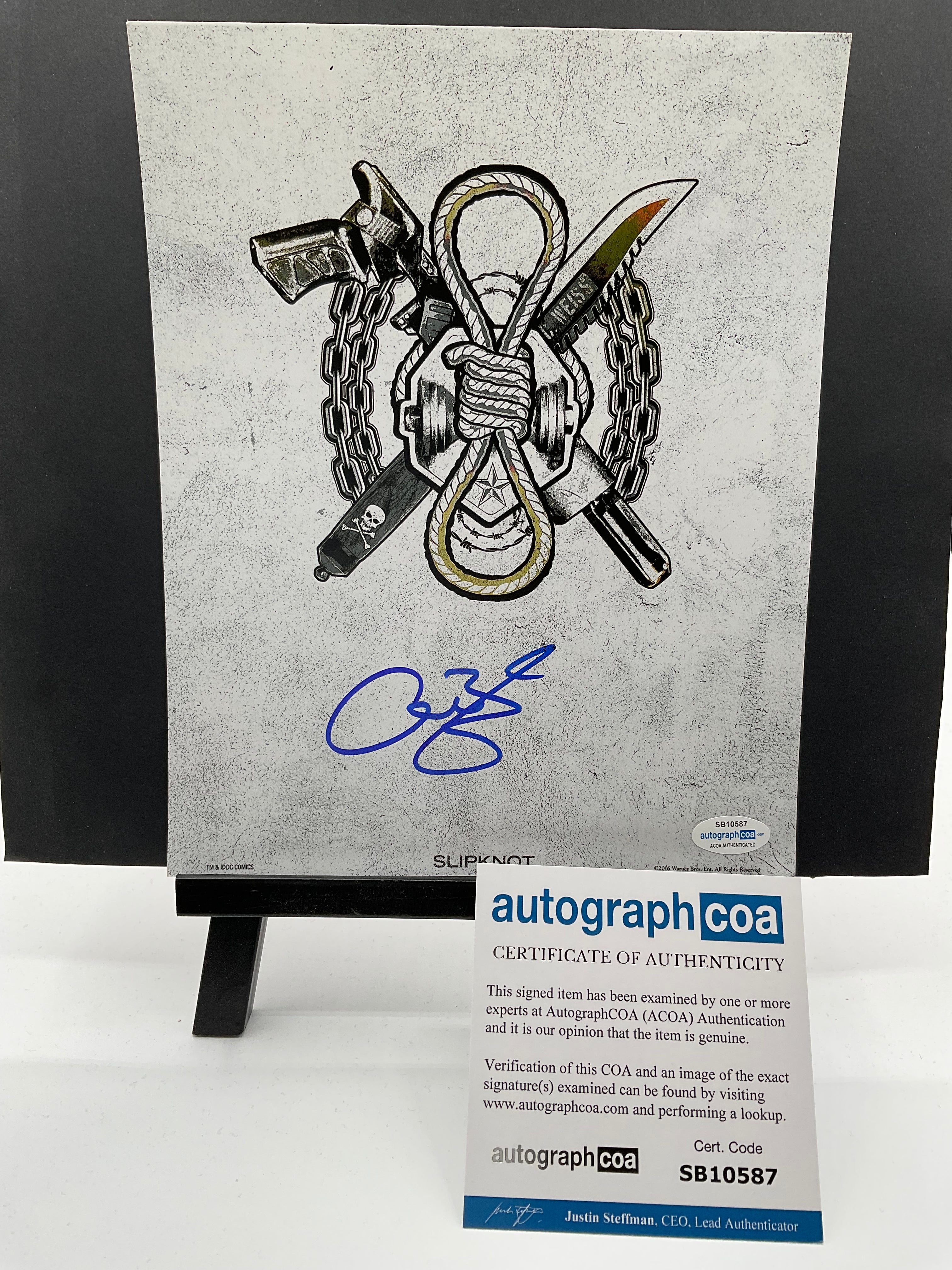 Adam Beach Suicide Squad Slipknot signed photo ACOA – mrmemento